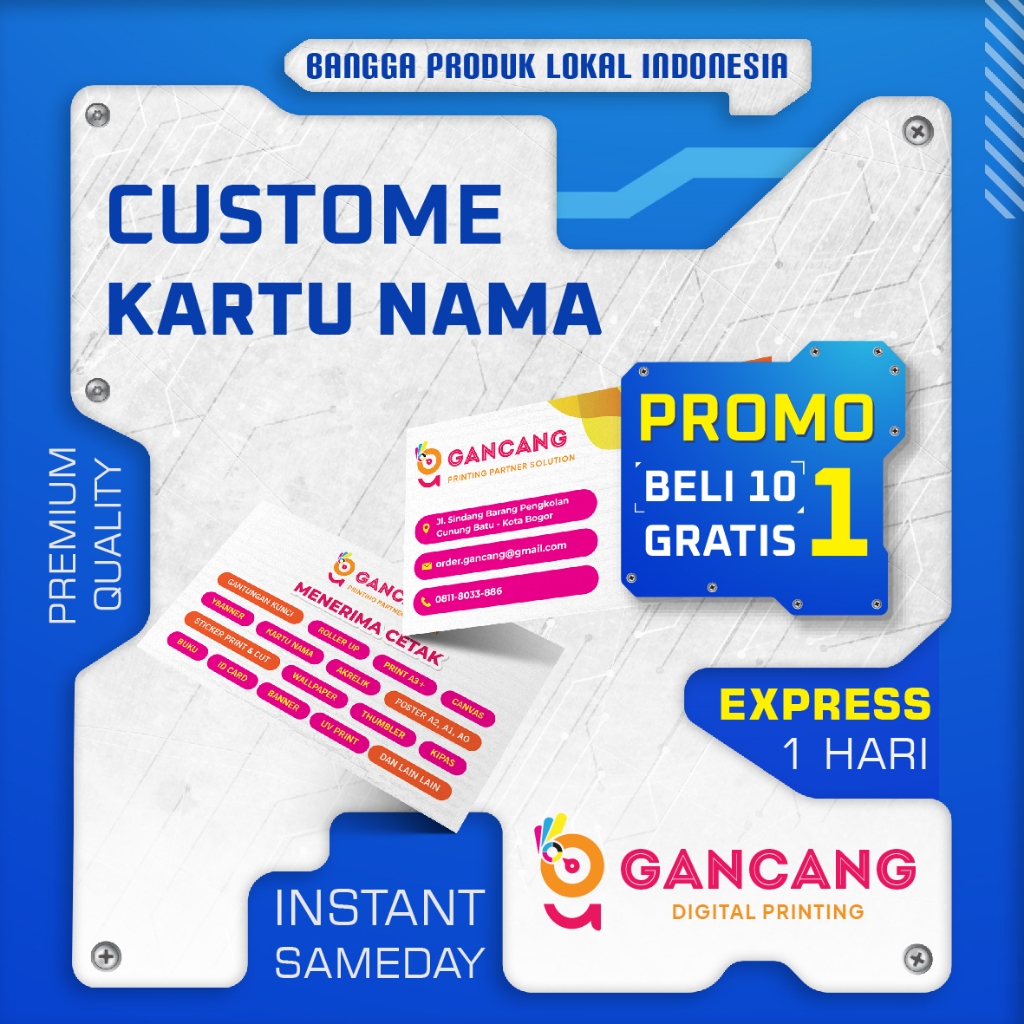 Jual EXPRESS - SAMEDAY - Cetak Kartu Nama / Business Card / Kartu Nama ...