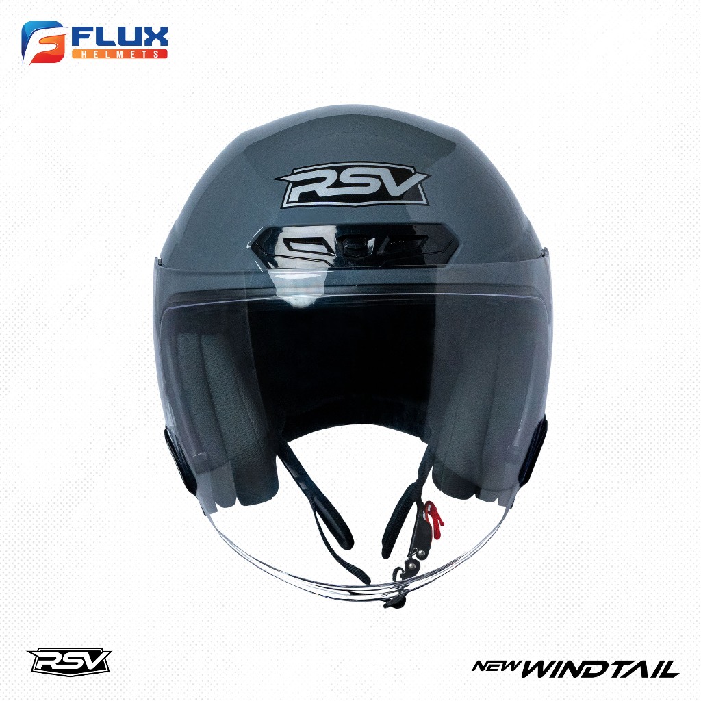 Jual [DIJAMIN ORI] Helm RSV New Windtail Platinum Grey Glossy - Helm ...