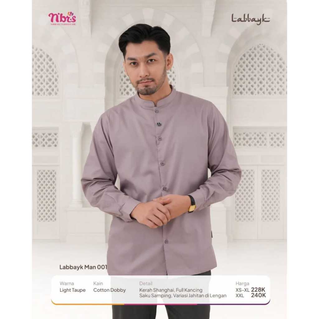 Jual BAJU KOKO NIBRAS TERBARU 2025 - NIBRAS LABBAYK MAN 001 - BAJU KOKO ...