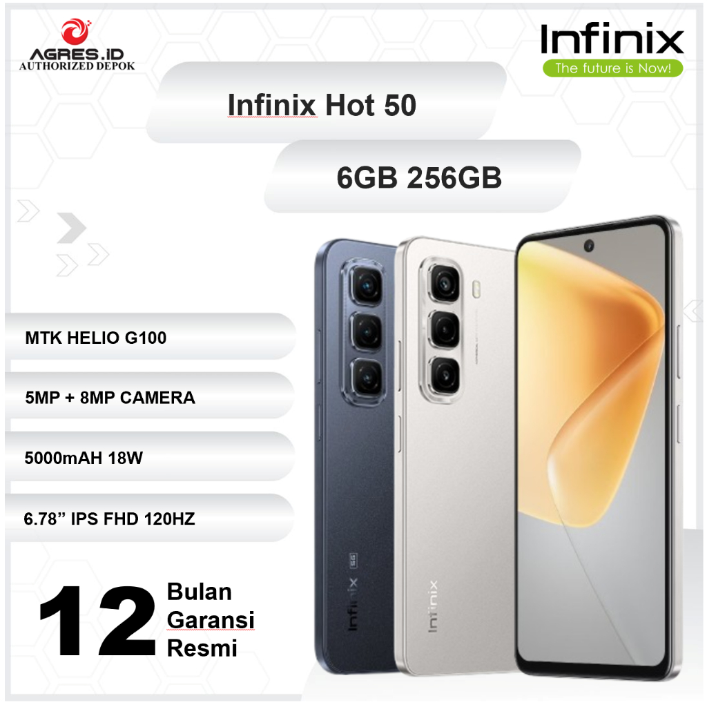 Jual Handphone Infinix HOT 50 6/256GB Garansi Resmi Indonesia | Shopee ...