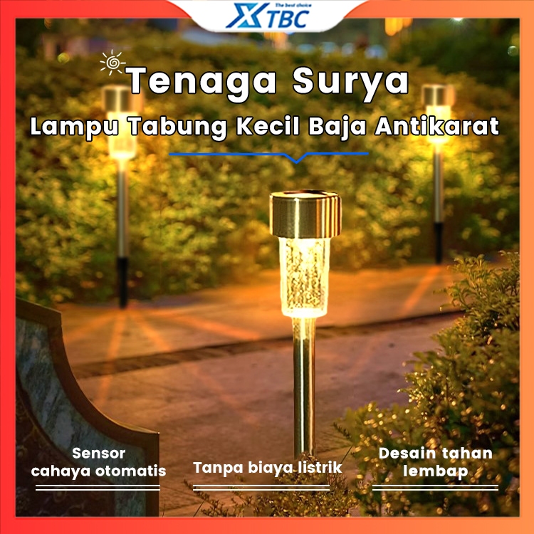 Jual XTBC Lampu Taman LED Mini Tenaga Surya Outdoor Desain Tabung ...