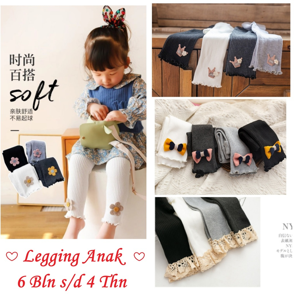 Jual [meandboss] Legging Anak Bayi Perempuan Rajut Fashion Korea Cotton ...