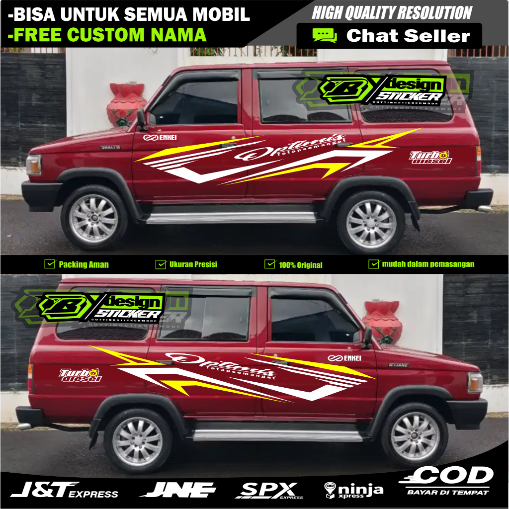 Jual Stiker Mobil Kijang Super Stiker Body Kijang Super Stiker Kijang ...