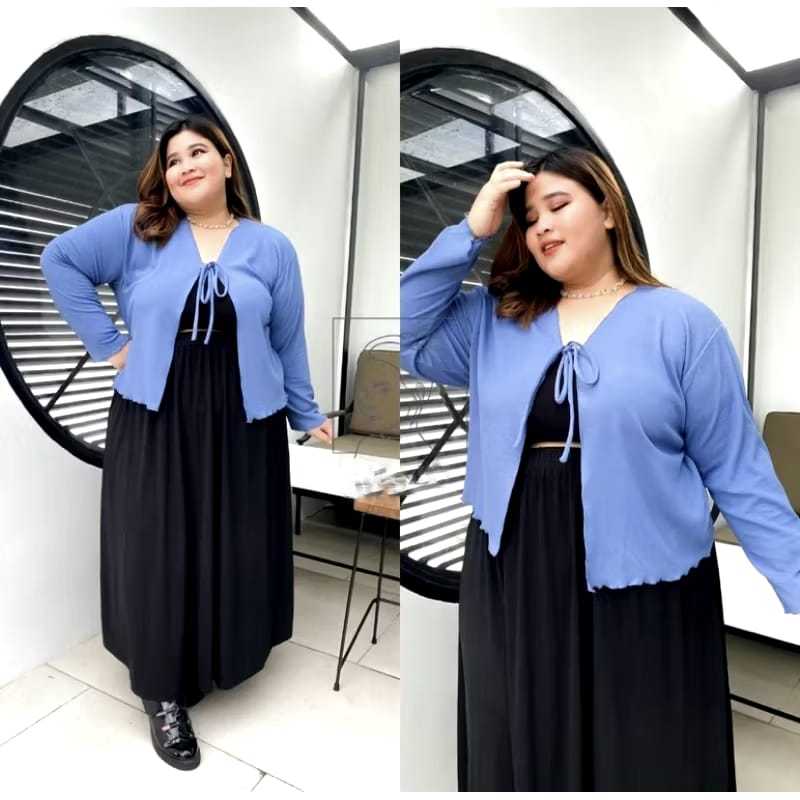 Jual CARDIGAN TALI JUMBO // CARDY OUTER BIG SIZE // TOP KOREAN OVER ...