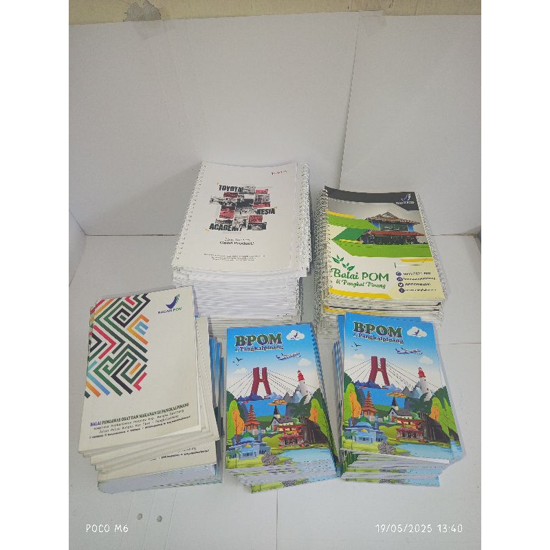Jual Cetak note book A6 bloknote blognote buku catatan custom cover ...