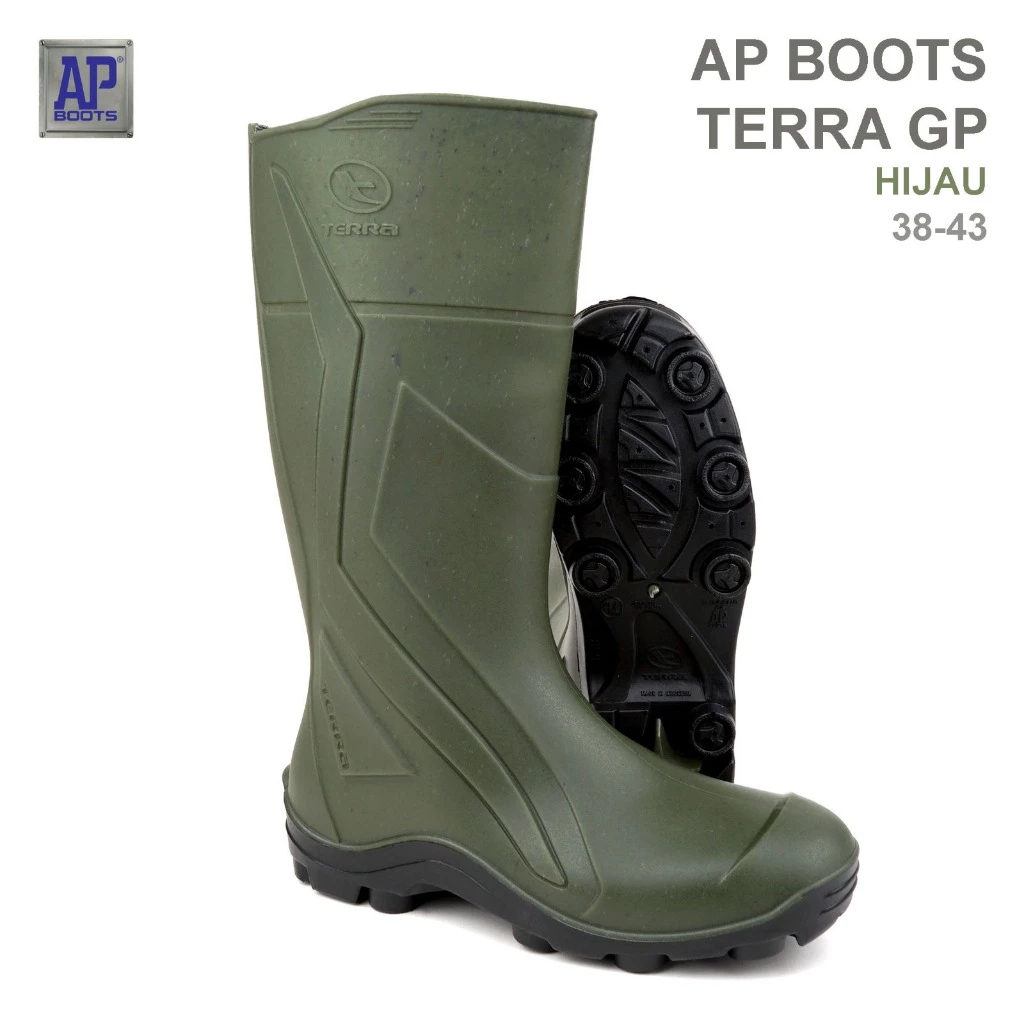 Jual Katzz - AP Boots TERRA GP Hijau / Sepatu Boot PVC Harga Ekonomis ...