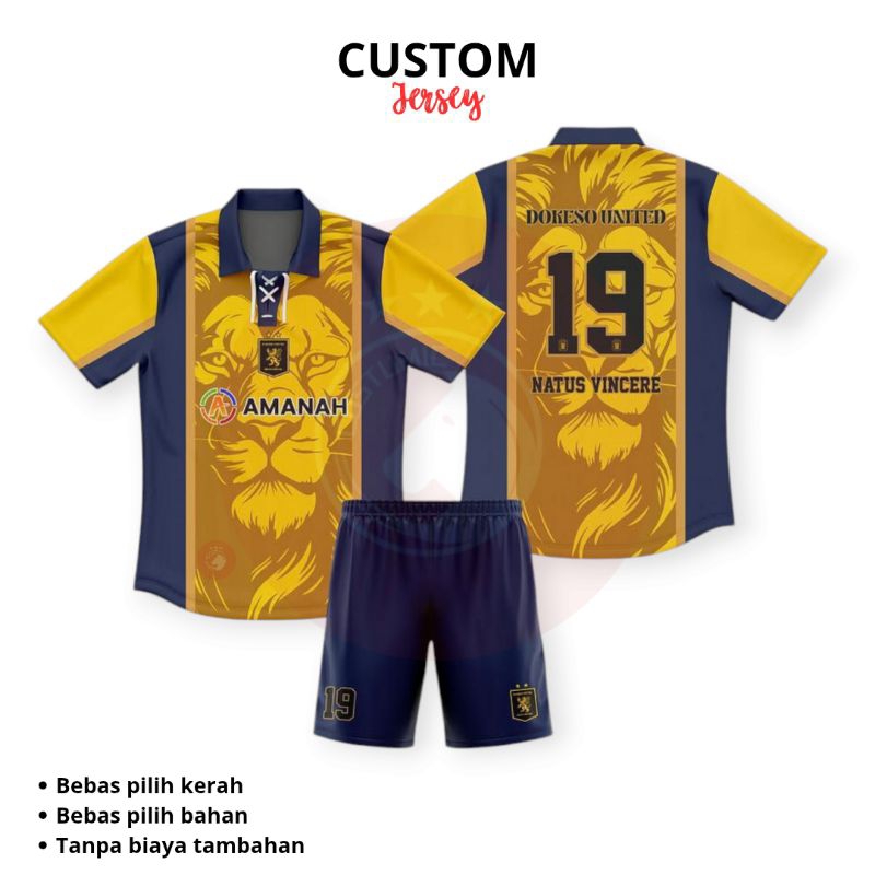 Jual Jersey futsal bahan dry fit Milano dan benzema bebas costum nama ...