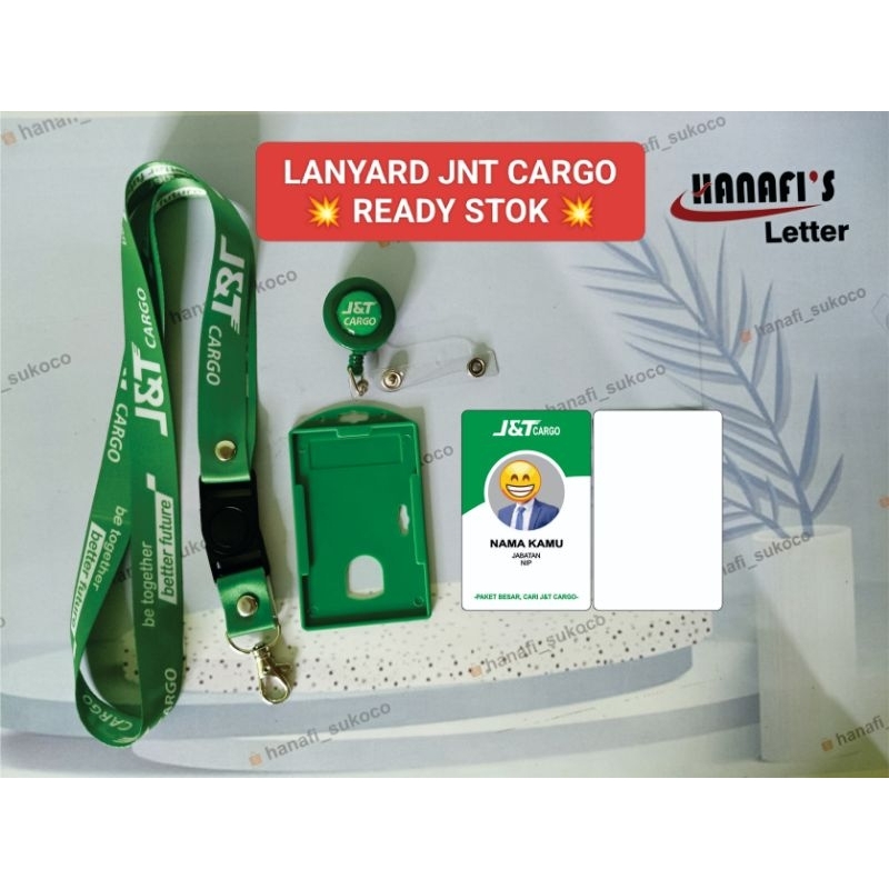 Jual Tali id card JNT CARGO J&T cargo [READY STOK] LANYARD PRINTING ...