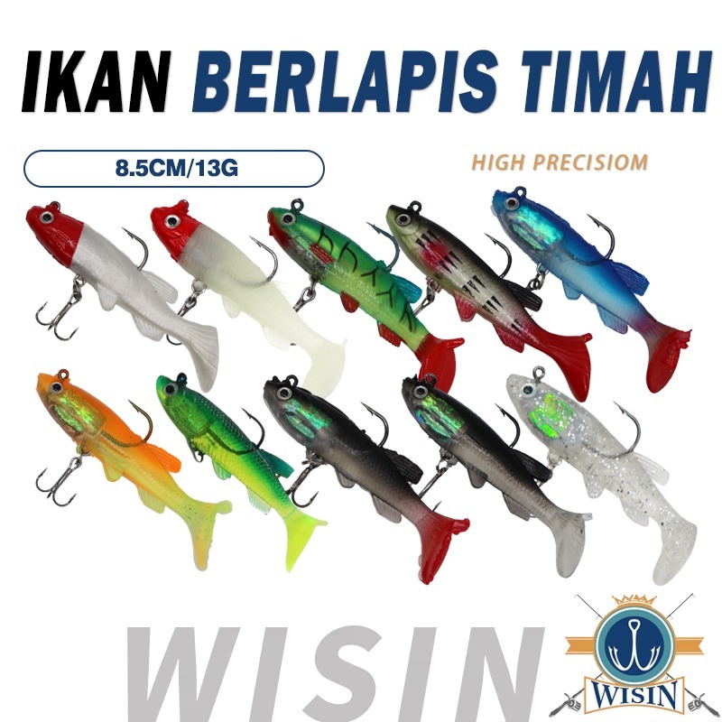 Jual WISINT umpan pancing ikan softlure / soft bait TERMURAH | Shopee ...