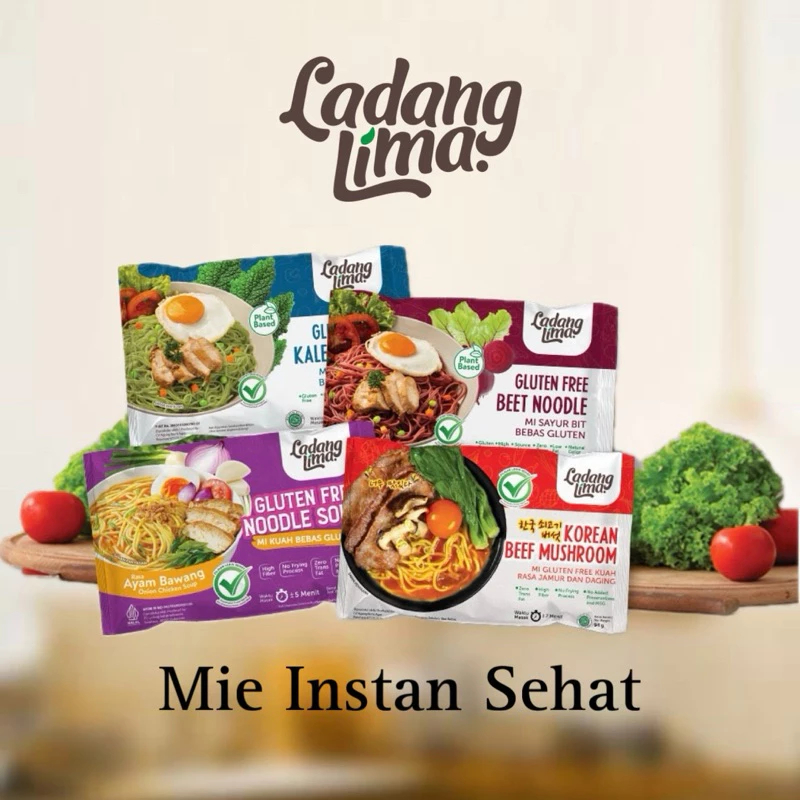 Jual Ladang Lima - Mie Veggie Noodle Gluten Free | Shopee Indonesia