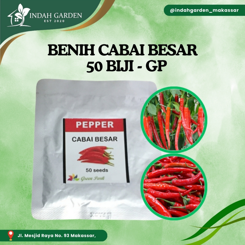 Jual Benih Cabai Cabe Besar Mini Pack 50 Biji - GP | Shopee Indonesia
