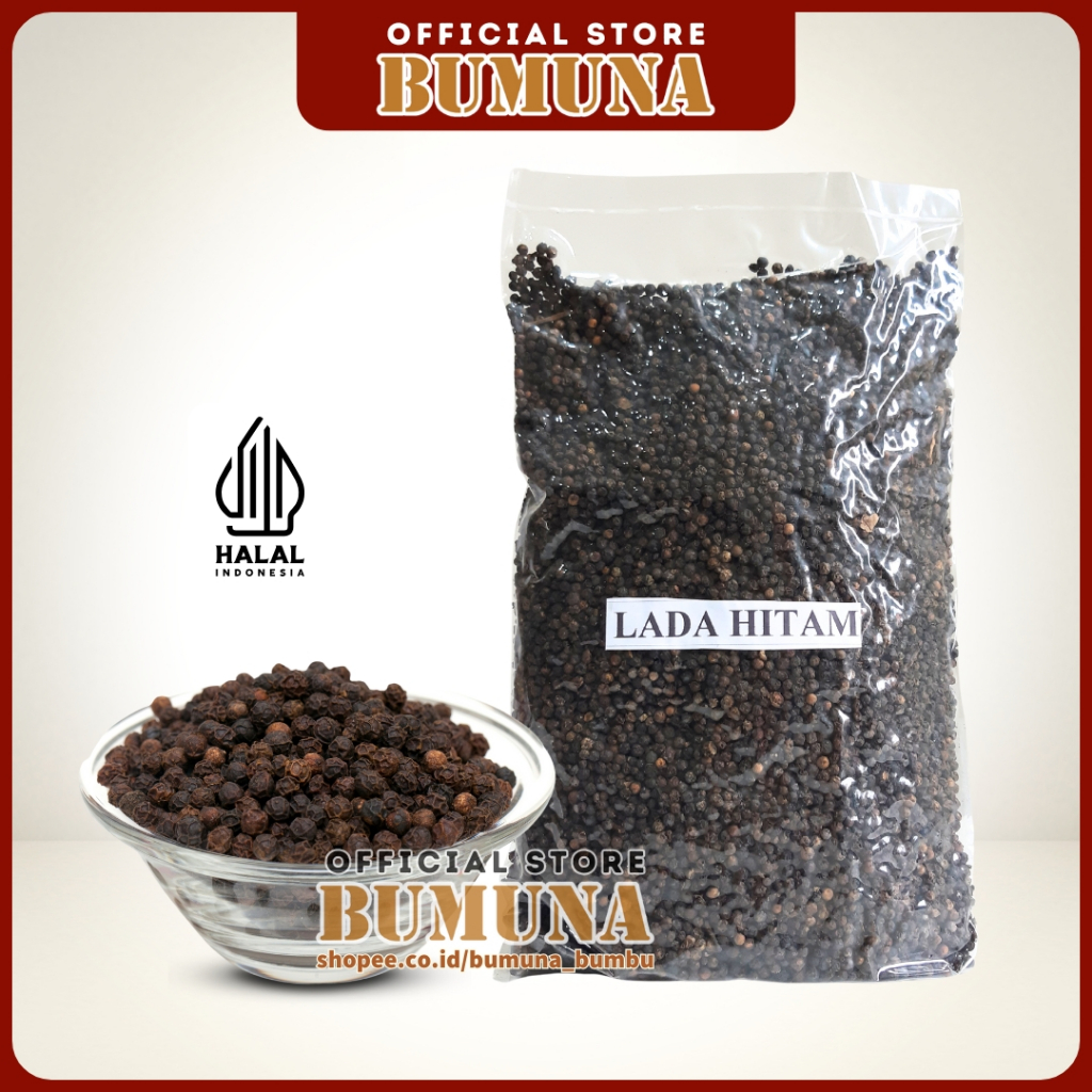 Jual Lada Hitam Butir 1Kg /Merica Hitam/ Bumbu Rempah | Shopee Indonesia