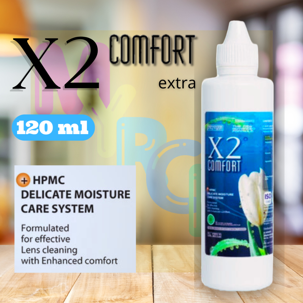 Jual X2 Comfort 120ml || Cairan Softlens || Cairan Pembersih Softlens ...
