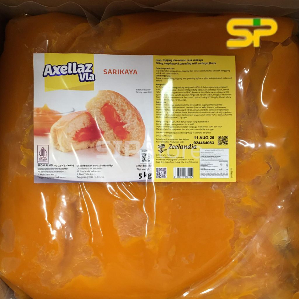 Jual Zeelandia Axellaz Frutti Sarikaya 10 kg / Selai Srikaya Kuning ...