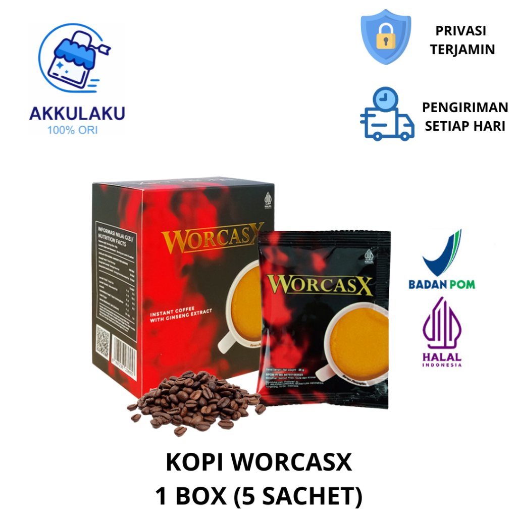 Jual Kopi WorcasX Coffee 5 Sachets - Kopi Ginseng | Kopi Kesehatan ...