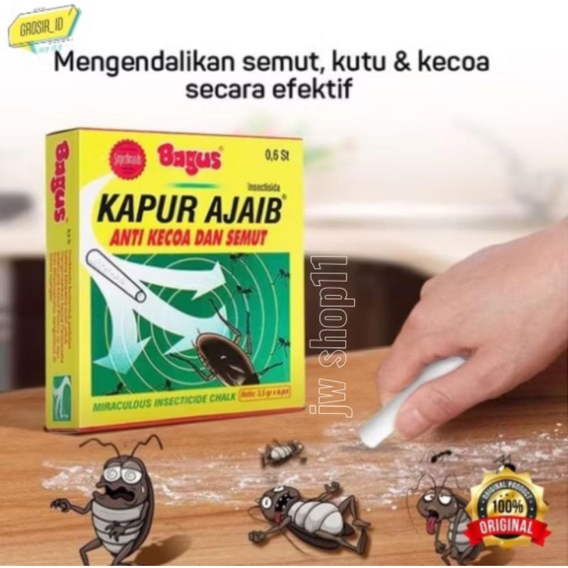 Jual Kapur Ajaib Bagus Anti Semut dan Kecoa Harga 3Pack & 6Pack ...