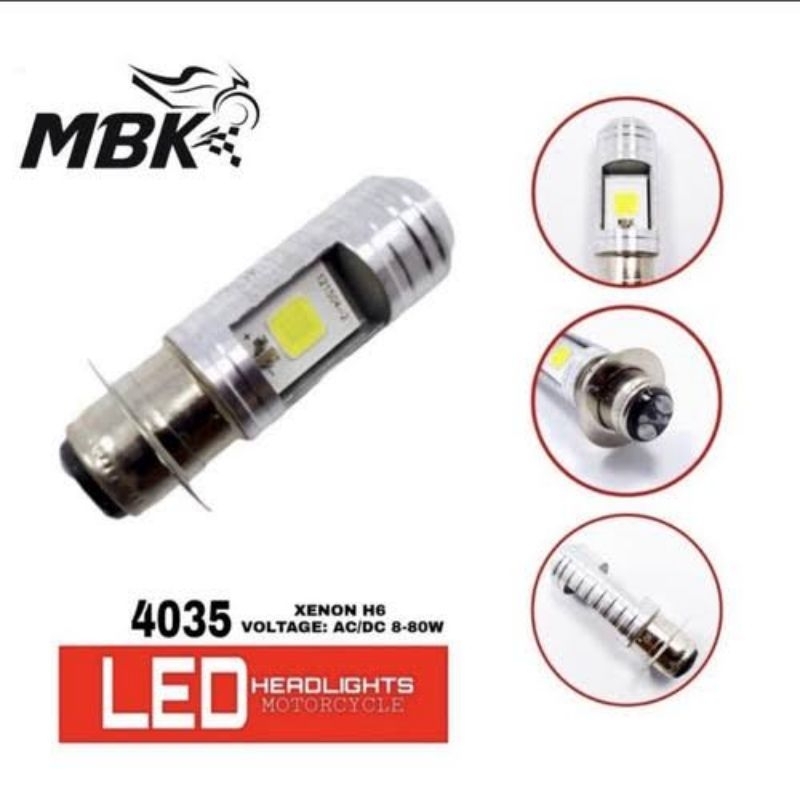 Jual Lampu led mbk 2 sisi ac dc h6 universal | Shopee Indonesia