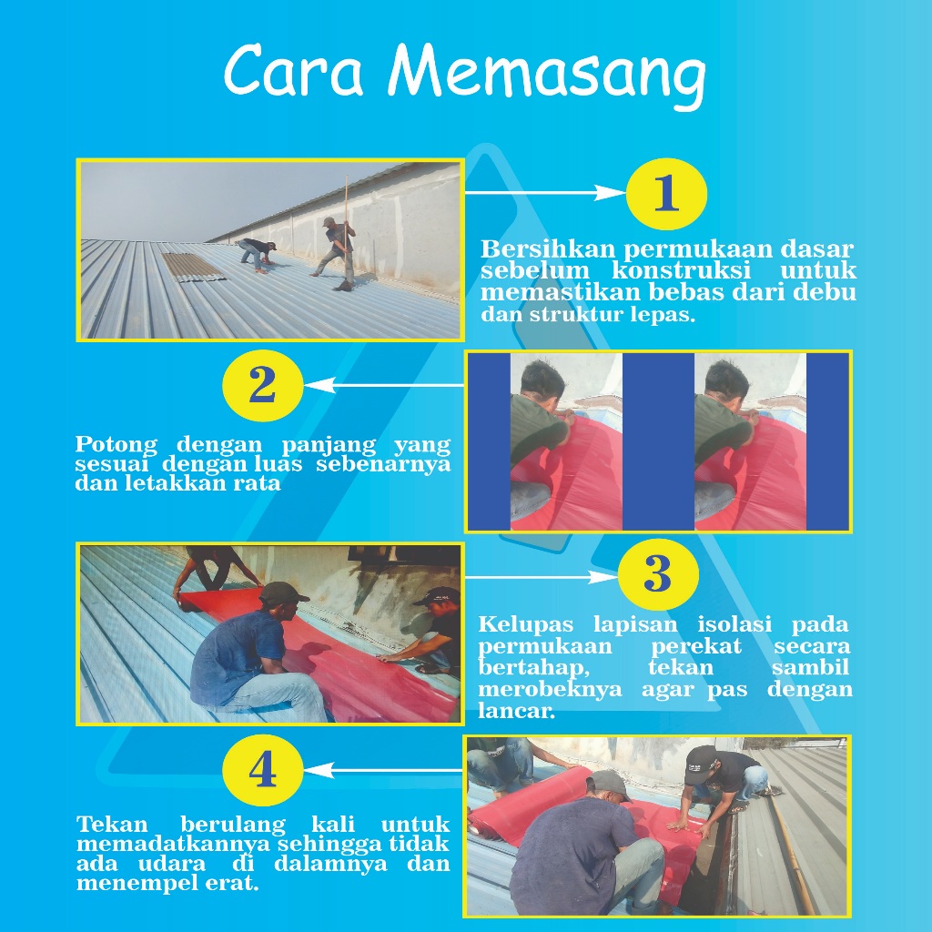 Jual Membrane Waterproofing Pelapis Atap Anti Bocor Color Steel Tile ...