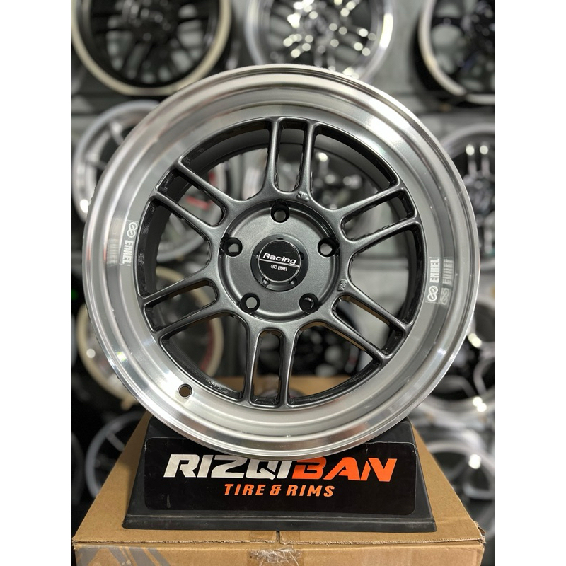 Jual velg enkei rpf r15 gunmett lip polish pcd 5x114 kondisi baru ...