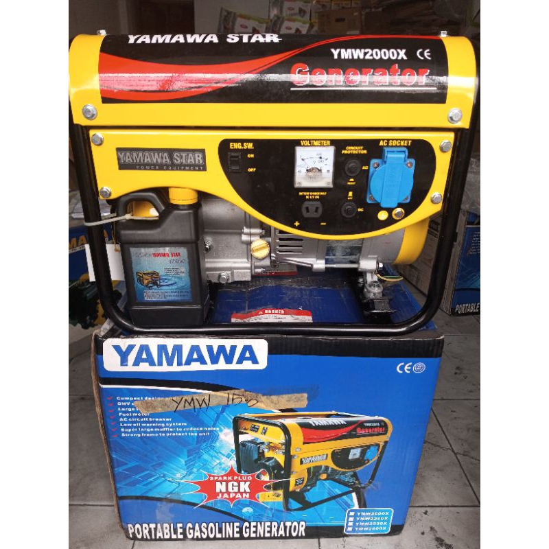 Jual Genset YAMAWA STAR tipe YMW2000X Output Max 1000 Watt | Shopee Indonesia