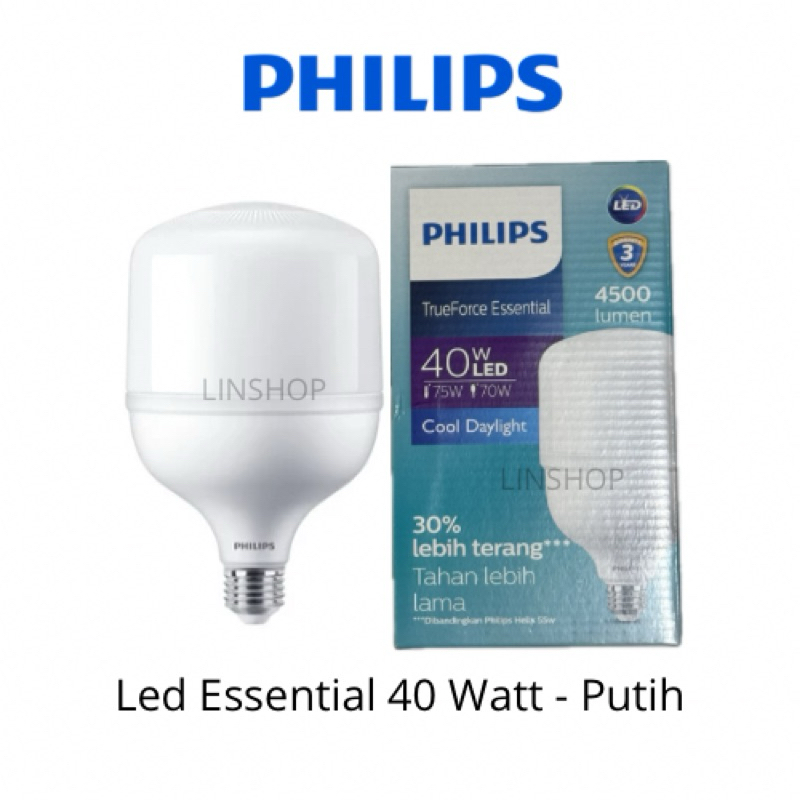 Jual PHILIPS LED TRUEFORCE ESSENTIAL 40W 40 WATT LED PHILIPS 40W 40 WATT TRUEFORCE ESSENTIAL ...