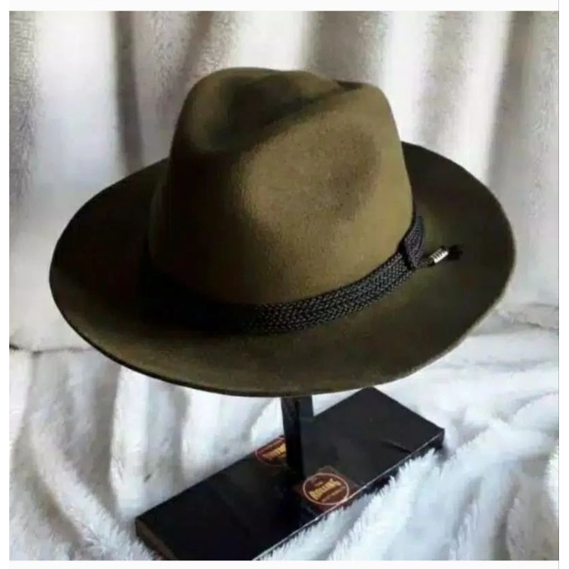 Jual TOPI LAKEN FEDORA 100% IMPORT BAHAN WOOL | Shopee Indonesia