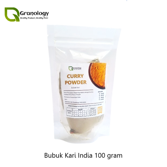 Jual Bubuk Kari / Indian Curry Powder (100 gram) by Granology | Shopee ...
