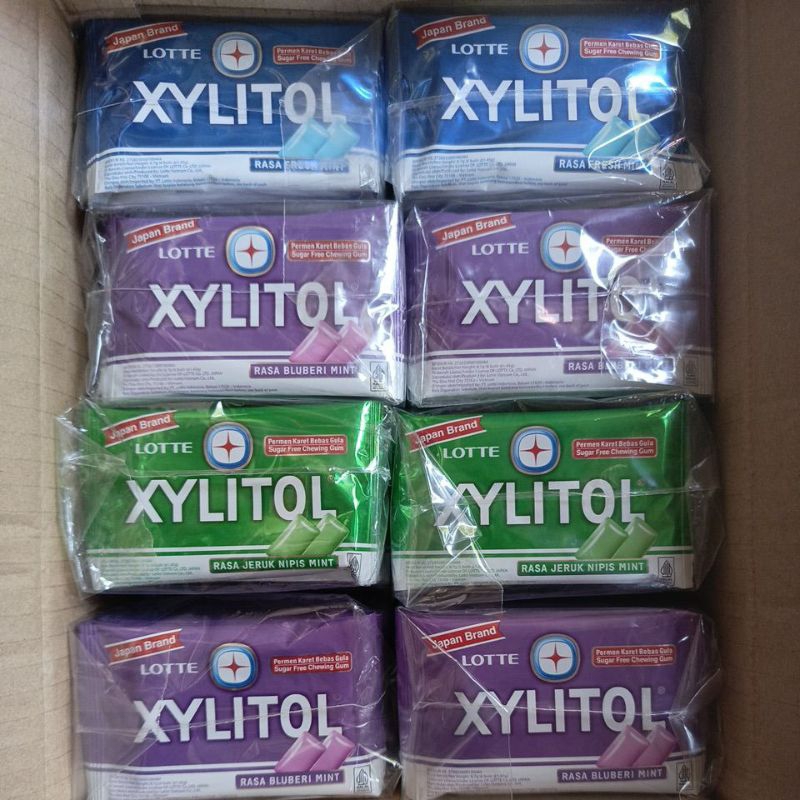 Jual LOTTE XYLITOL/ PERMEN KARET FRESH MINT | Shopee Indonesia