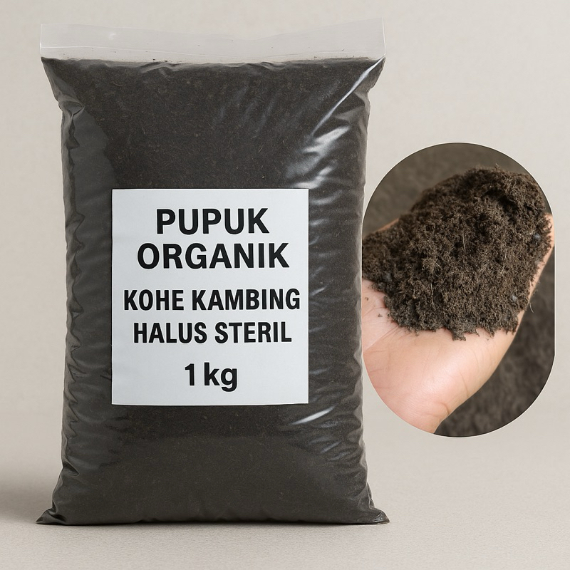 Jual Pupuk Organik Kohe Kambing Halus Steril 1 Kg – Nutrisi Alami untuk ...