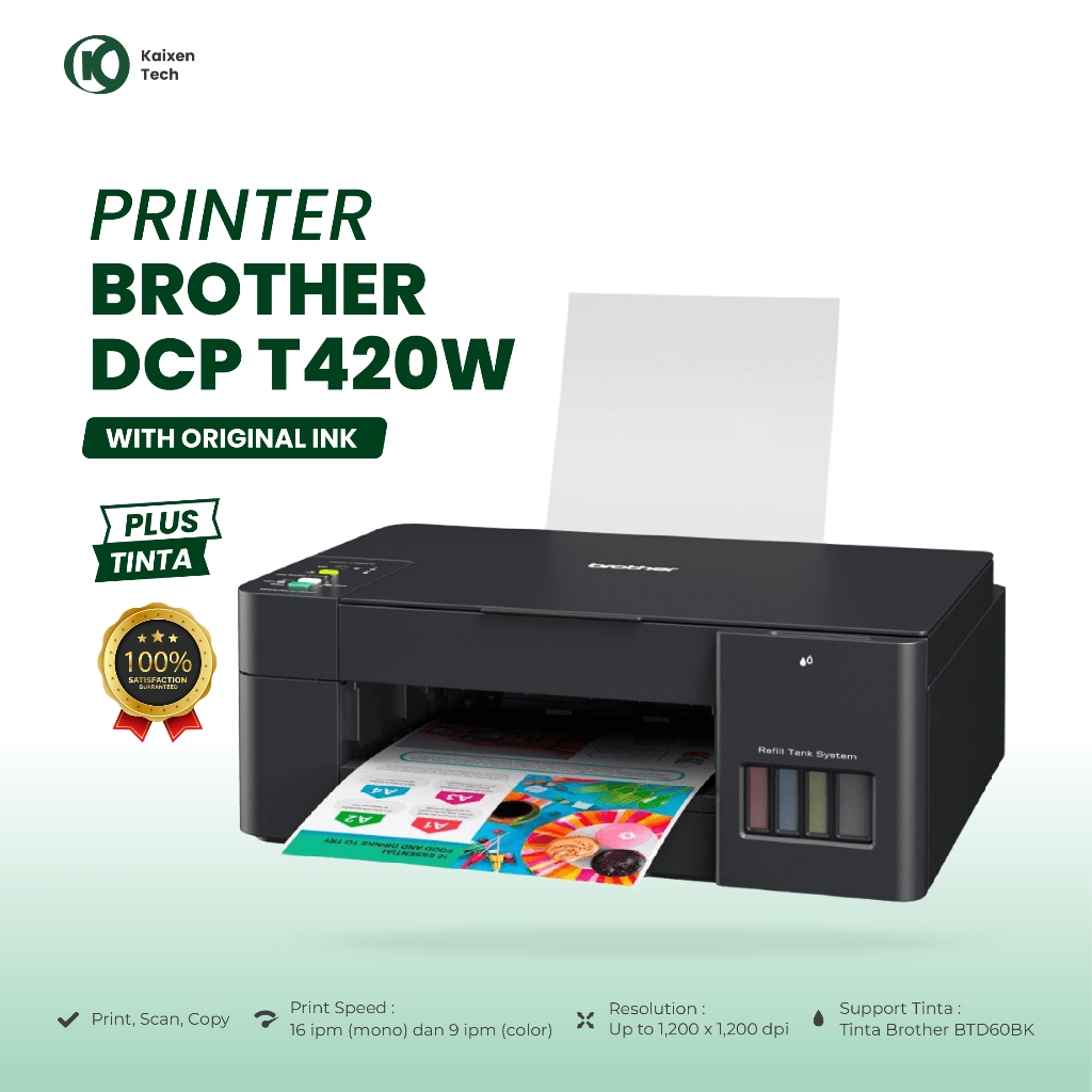 Jual Printer Brother T420W/DCP T 420W Garansi Resmi Printer All in One ...