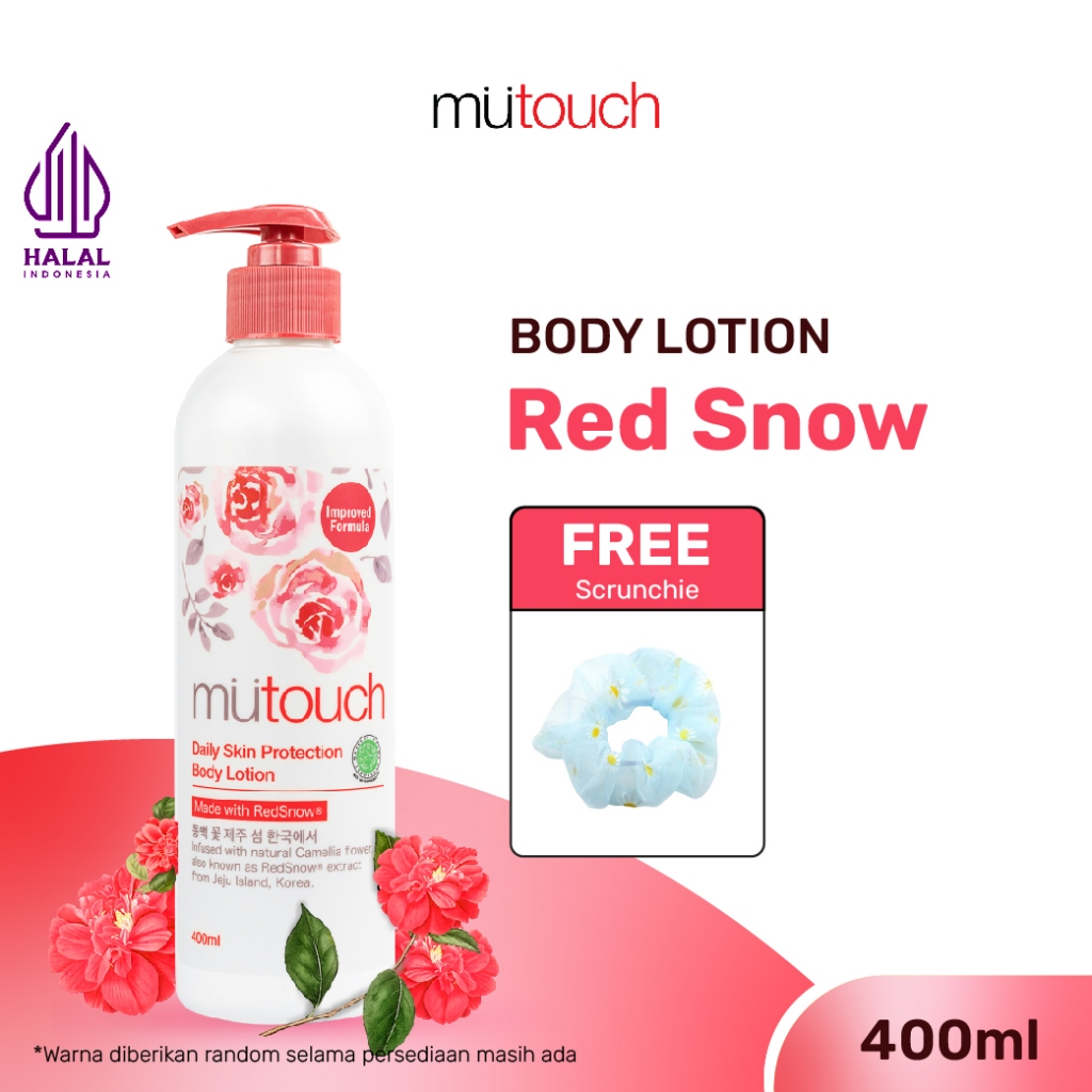 Jual MuTouch Body Lotion Red Snow – Skin Protection 400ml FREE Ikat ...