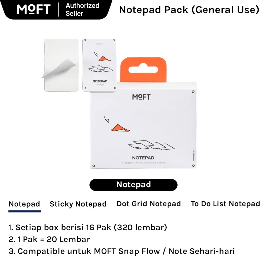 Jual MOFT Notepad Pack (General Use) | Shopee Indonesia
