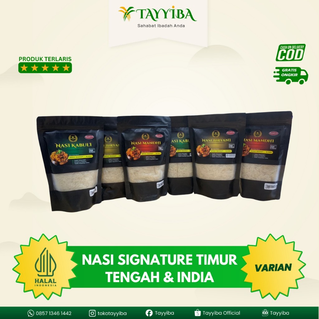 Jual Beras Basmati Beras Arab Plus Bumbu | Nasi Kabuli | Nasi Biryani ...