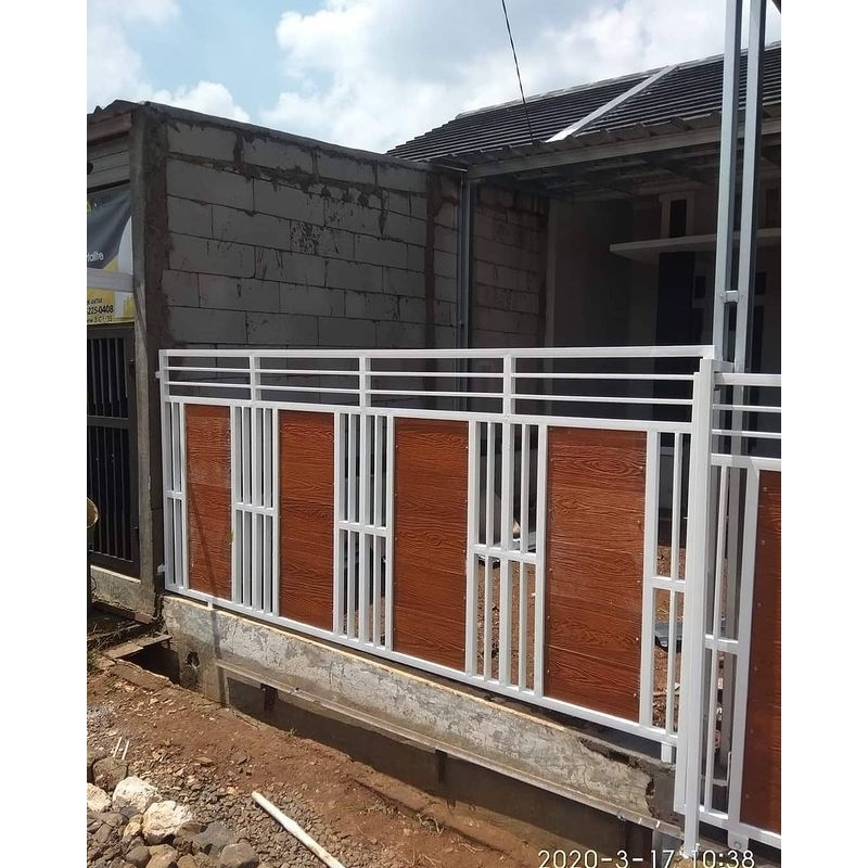 Jual pagar dorong minimalis kombinasi GRC | Shopee Indonesia