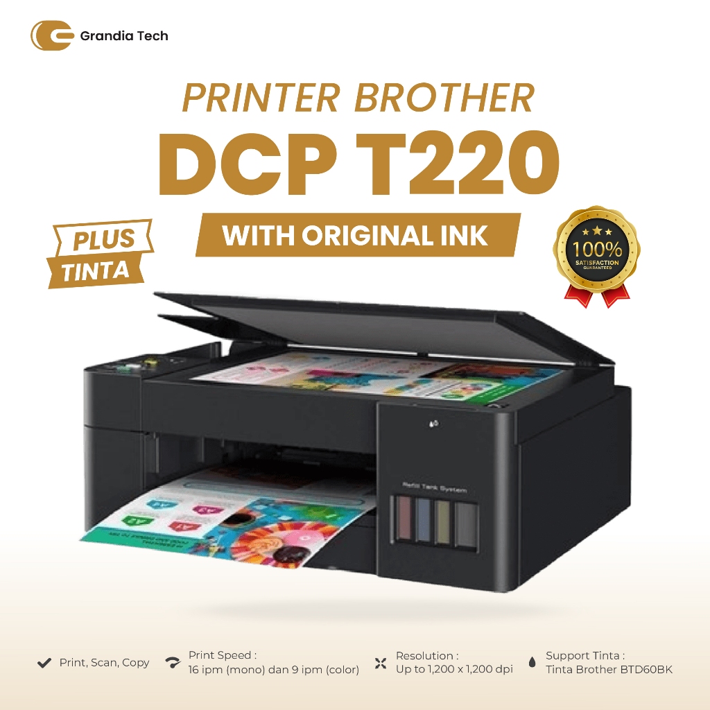 Jual Printer Brother T220 NEW DCP T220 Ink Tank Printer Print-Scan-Copy ...