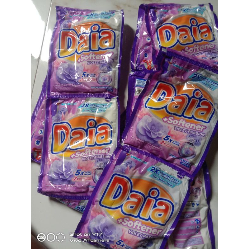 Jual Detergent Daia kemasan sachet 46gram, 4renteng isi 24pcs varian ...
