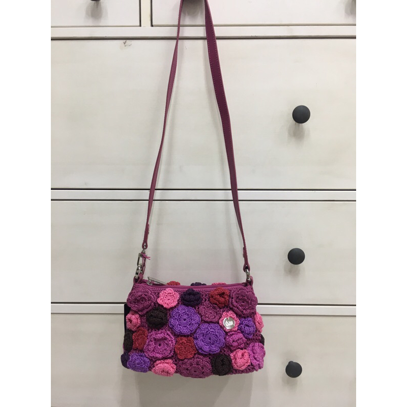 Jual Preloved Tas Dowa Rajut Bunga Dowa Mamitoko Original | Shopee ...