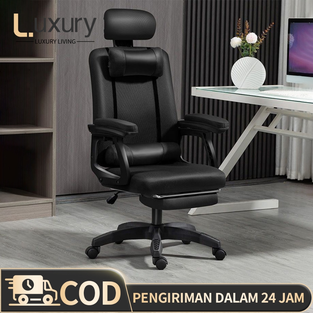 Jual LL Kursi Senderan with footrest kursi bos kursi kantor berbaring ...