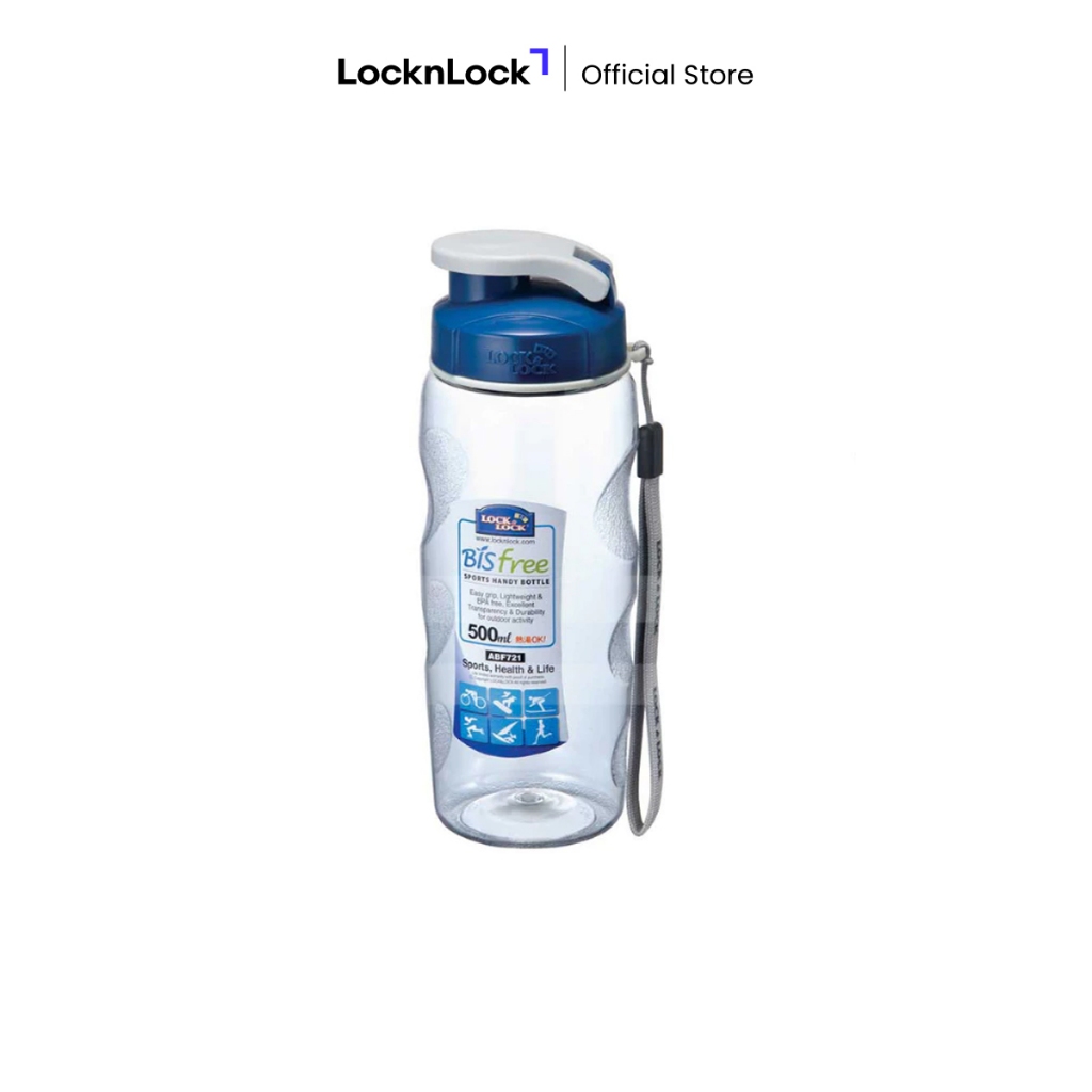Jual LocknLock Botol Minum Sports Handy Botol Air Minum 500mL - Biru ...