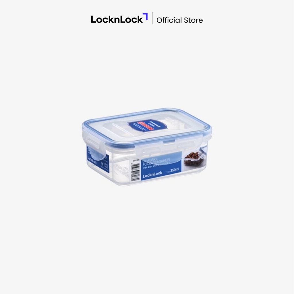 Jual LocknLock Classic Rectangular Short Kotak Makan 350ml - HPL806 ...