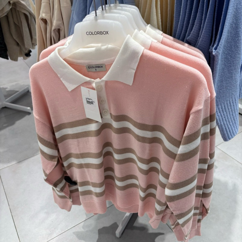 Jual kaos polo rajut lengan panjang colorbox sale | Shopee Indonesia