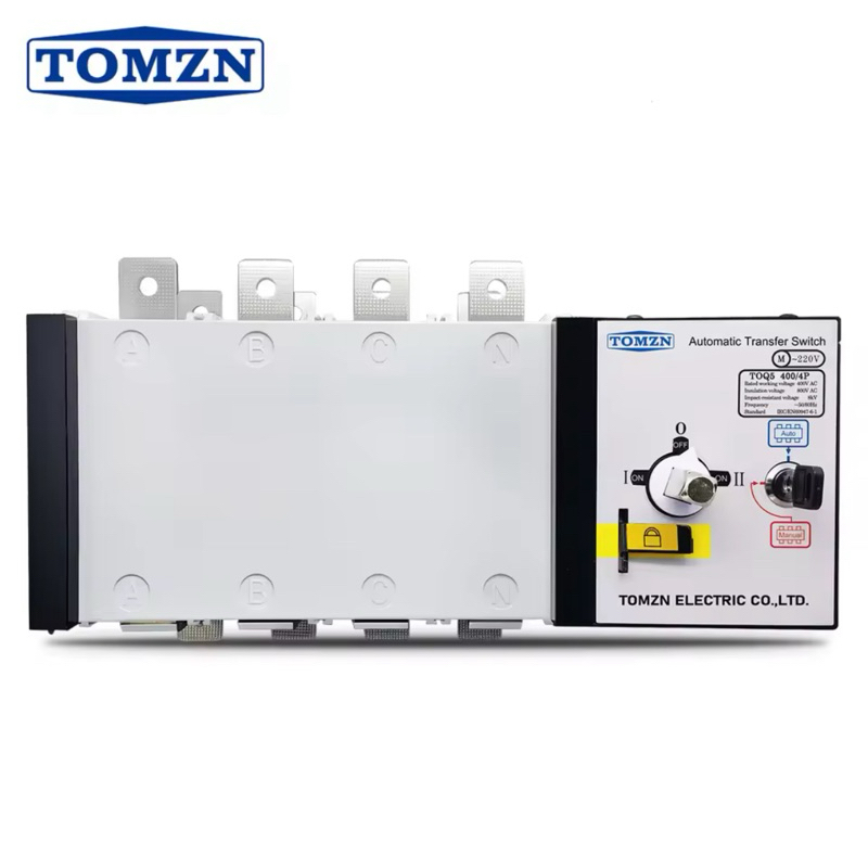 Jual ATS Motorized 4P 400A ATS dual power Automatic Transfer Switch ...