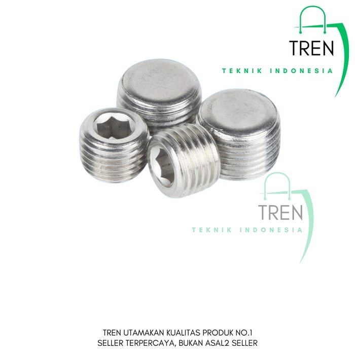Jual PLUG 03 Fitting End Plug Connector Baut L Tanam Drat 3/8 Inch ...