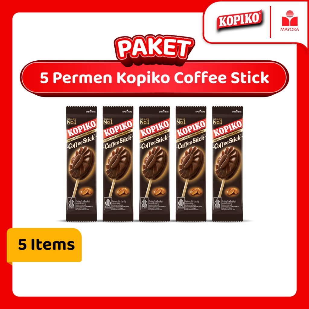 Jual Paket 5 Permen Kopiko Coffee Stick | Shopee Indonesia