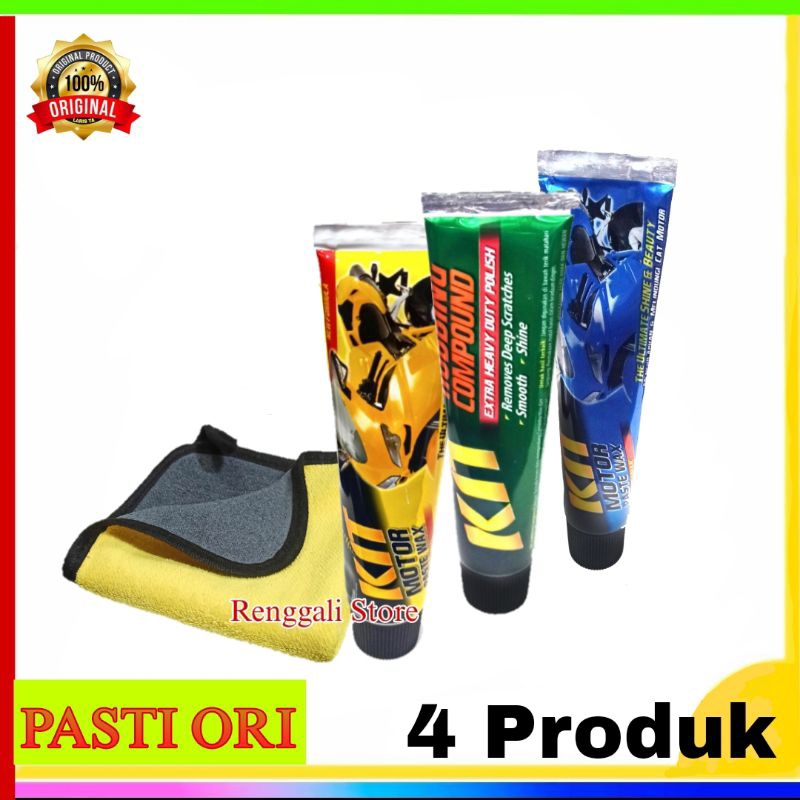 Jual PASTI ORI-kit paste Wax Original Dapat 4produk-kit Rubing Compound ...