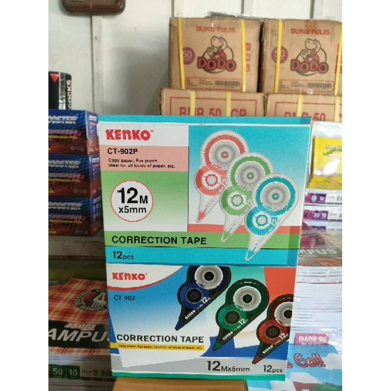 Jual Tipex Correction Pen Kenko/Tipex Kenko Kertas (1 Kotak= 12pcs ...