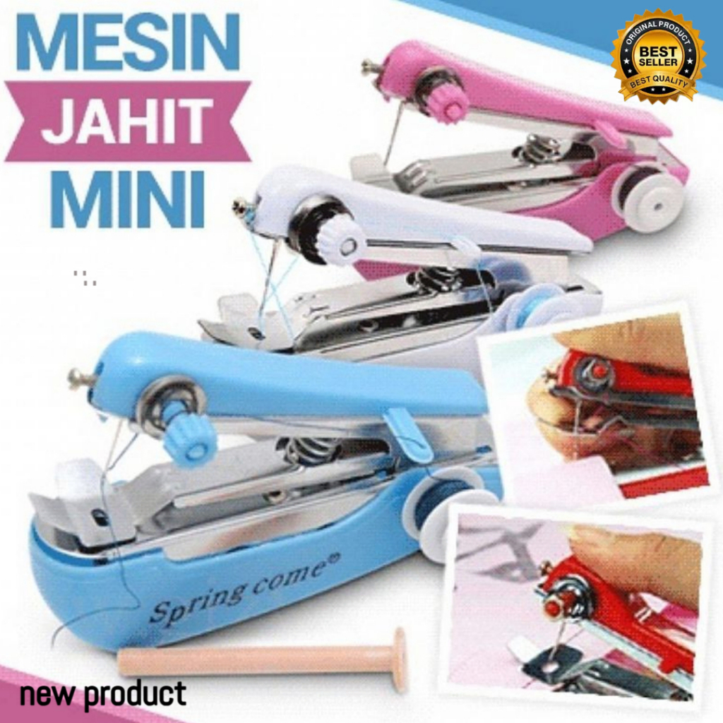 Jual Mesin Jahit Mini Portable / ALAT Jahit Tangan Manual / Spring Come ...
