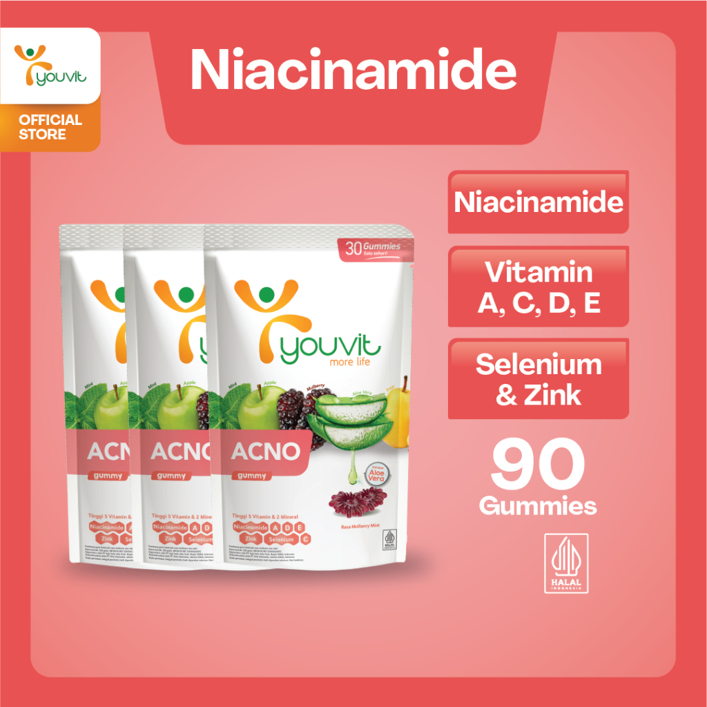 Jual [Clearance Sale] Niacinamide Gummy untuk Anti Jerawat | Youvit ...