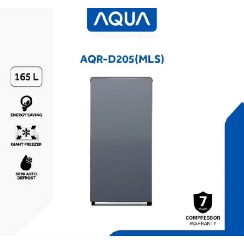 Jual AQUA Kulkas 1 Pintu 165 Liter AQR-D205 (MLS) | Shopee Indonesia