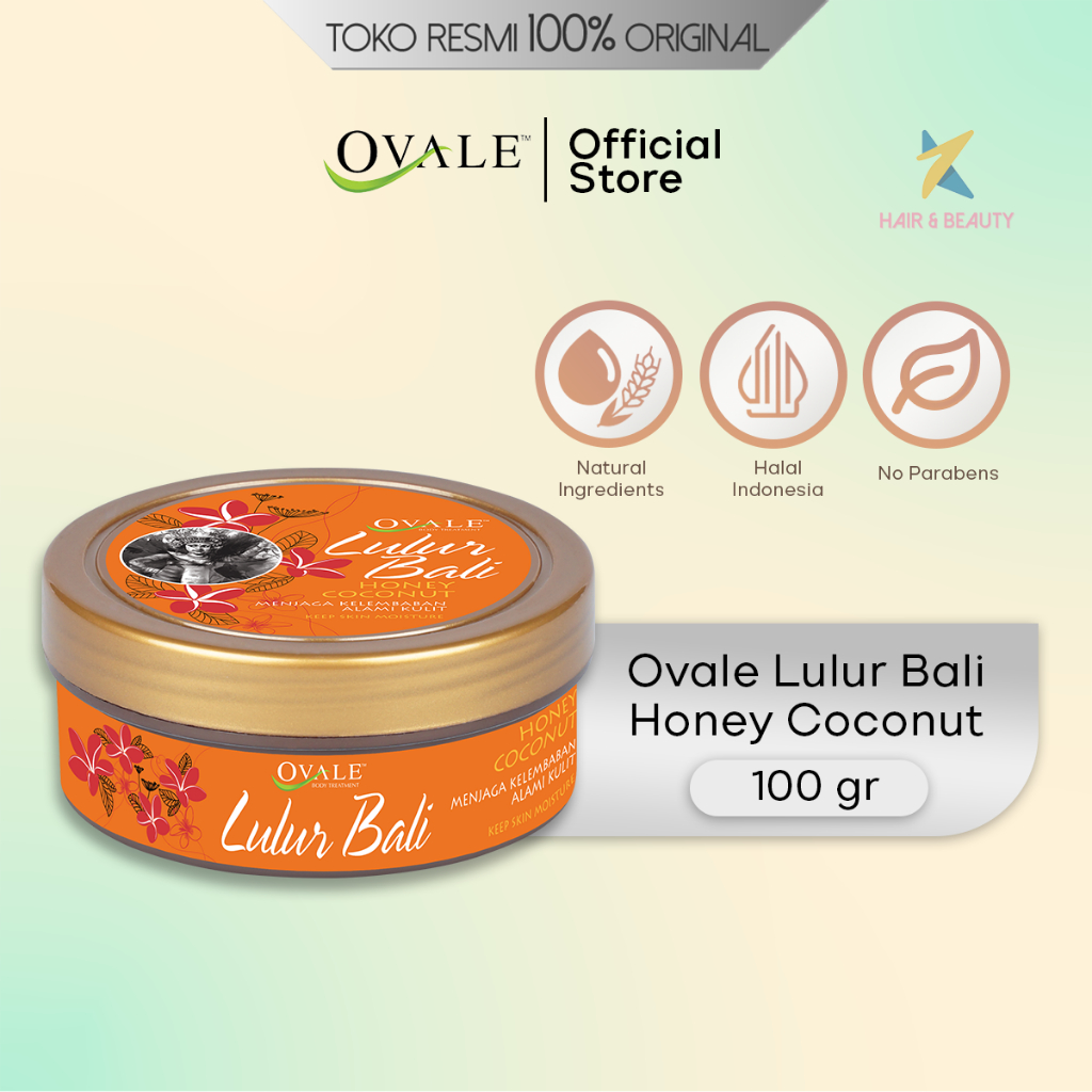 Jual Ovale Lulur Bali Honey Coconut Jar 100gr | Shopee Indonesia
